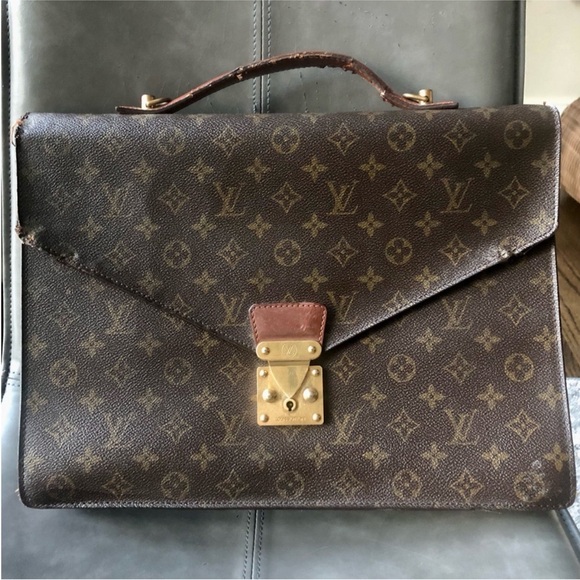 Louis Vuitton | Bags | Louis Vuitton Brown Monogram Briefcases Fairpoor ...